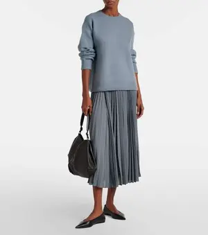 Vince Wool, Cotton And Cashmere-blend Sweater