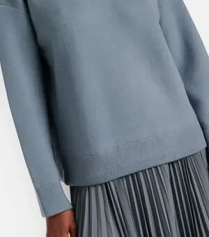 Vince Wool, Cotton And Cashmere-blend Sweater