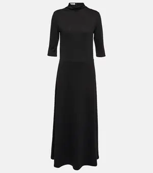 Vince Knitted Jersey Midi Dress
