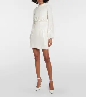 Rixo Lara Bridal Sequined Mini Dress