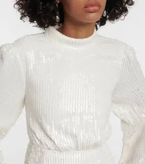 Rixo Lara Bridal Sequined Mini Dress