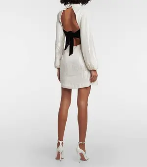 Rixo Lara Bridal Sequined Mini Dress