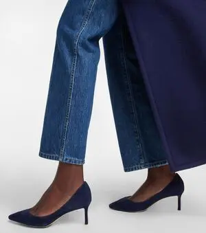 JIMMY CHOO Romy 60 Suede Pumps - Blue