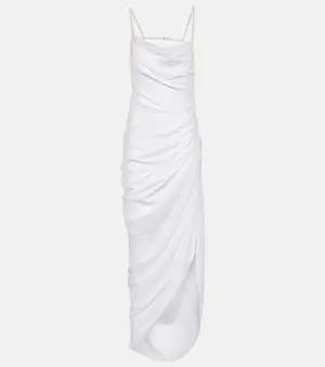 Jacquemus La Robe Saudade Long Maxi Dress - White
