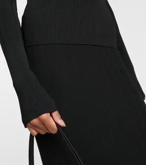 Jacquemus Le Haut Pralu Ribbed-knit Top - Black