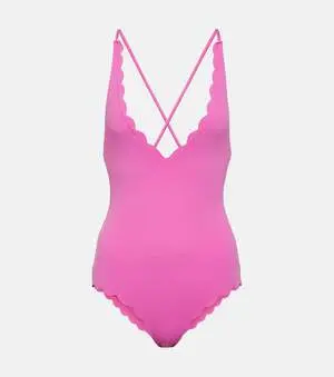 Marysia North Maillot Scalloped One Piece Swimsuit - Pink