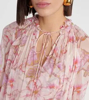 Zimmermann Matchmaker Billow Floral Blouse