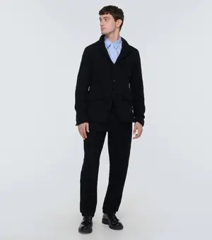 Comme Des Garçons Wool-blend Full-length Pants