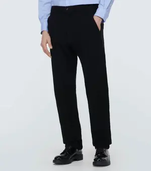 Comme Des Garçons Wool-blend Full-length Pants