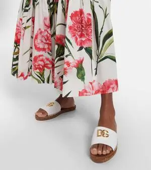 Dolce & Gabbana Embellished Leather Espadrilles