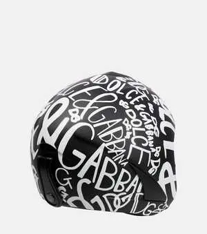 Dolce & Gabbana Logo Print Ski Helmet
