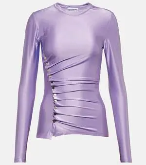 Rabanne Gathered Satin Top