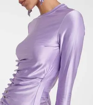 Rabanne Gathered Satin Top