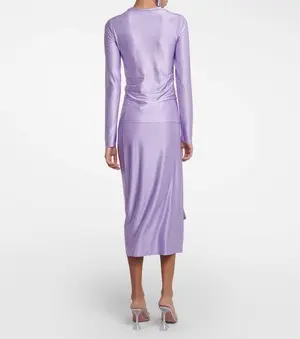 Rabanne Gathered Satin Top