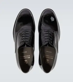 Brunello Cucinelli Patent Leather Oxford Shoes