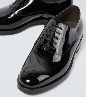 Brunello Cucinelli Patent Leather Oxford Shoes