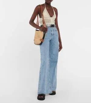 Isabel Marant Étoile Frinley Cotton Crochet Halter Top