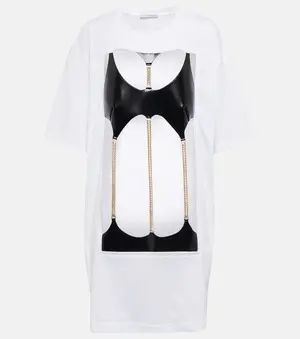 CHRISTOPHER KANE Embellished Cotton T-shirt - White