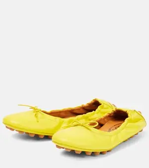 TOD'S Bubble Ballerinas - Yellow