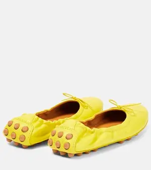 TOD'S Bubble Ballerinas - Yellow