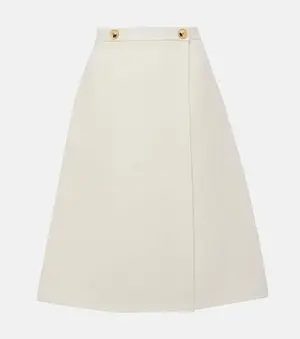 Valentino Garavani Crepe Couture Midi Skirt