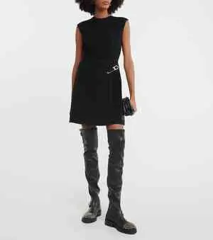 JIMMY CHOO Biker Ii Leather Over-the-knee Boots With Stud Embellishments