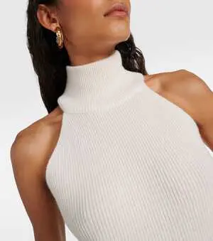 LISA YANG Freya Knitted Cashmere Tank Top - White