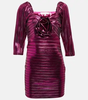 LoveShackFancy Thompson Lame Minidress