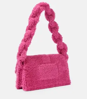Jacquemus Le Bambidou Shearling Shoulder Bag
