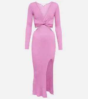 LoveShackFancy Bernette Lurex® Cutout Dress
