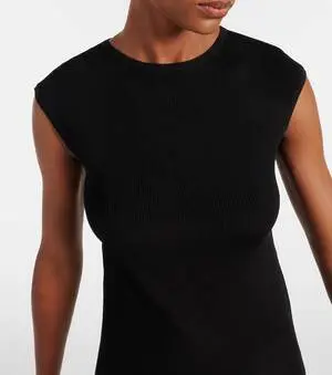 Max Mara Soldino Ribbed-knit Top