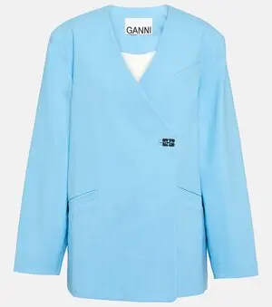 GANNI Cotton Blazer