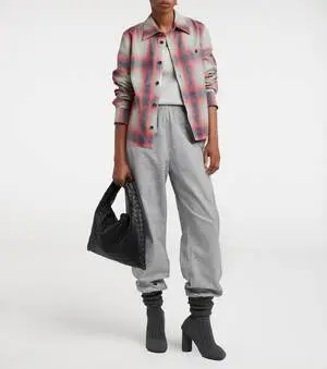 Bottega Veneta Trompe L'oeil Leather Sweatpants