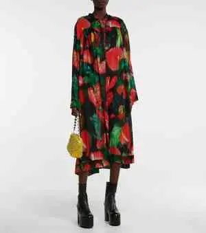 Dries Van Noten Leather Platform Ankle Boots