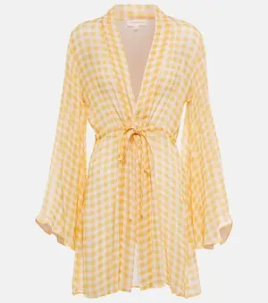 ALEXANDRA MIRO Checked Minidress
