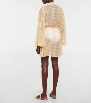 ALEXANDRA MIRO Checked Minidress