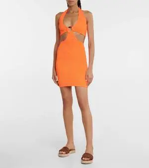 Hunza G Cecile Cutout Mini Dress