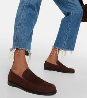 Khaite Alessio Suede Loafers - Brown