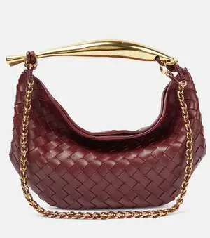 Bottega Veneta Sardine Chain Intrecciato Leather Tote Bag - Red