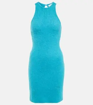 GANNI Alpaca And Wool-blend Minidress