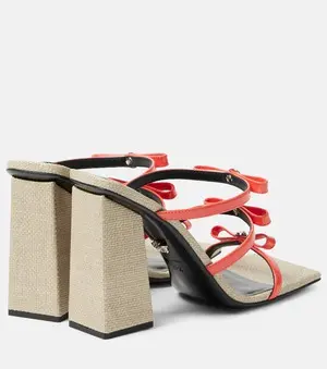 Versace Ribbon 95 Leather Sandals