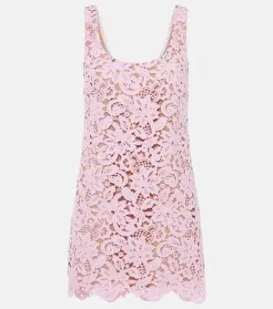 SELF-PORTRAIT Floral Lace Mini Dress