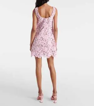 SELF-PORTRAIT Floral Lace Mini Dress