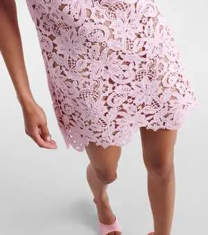 SELF-PORTRAIT Floral Lace Mini Dress