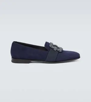 Manolo Blahnik Logo Loafers