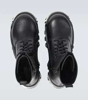 Balenciaga Leather Lace-up Boots