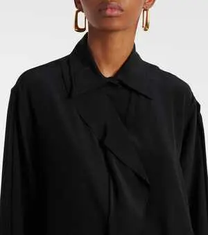 Victoria Beckham Ruffled Silk Blouse