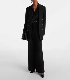 Victoria Beckham Ruffled Silk Blouse