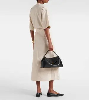 TOTEME Cotton Midi Skirt - Neutrals