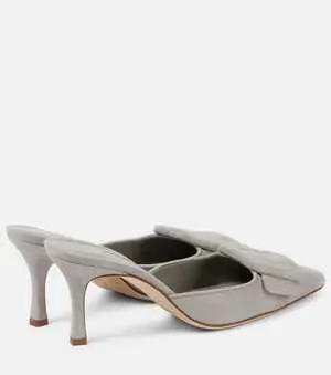 Manolo Blahnik Maysale 70 Suede Mules